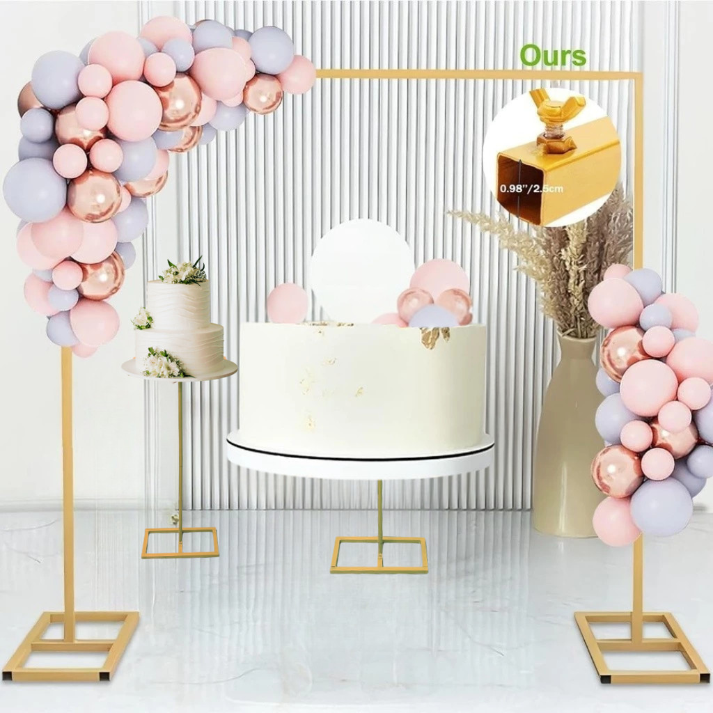 KELETOOL Metal Square Arch Stand Bridal Prom Backdrop Wedding Rack 1m 1 ...