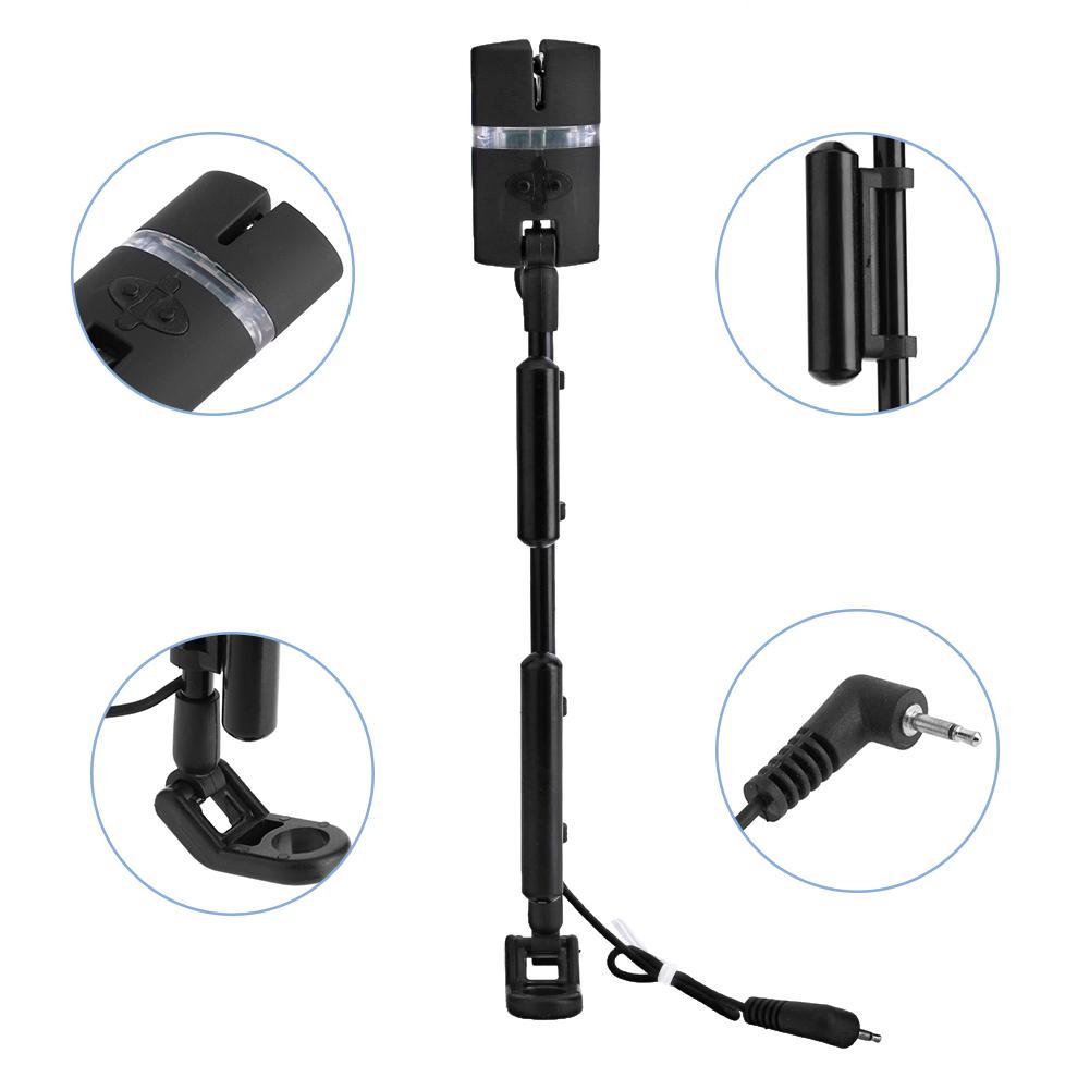 7 Color Indicator LED Carp Fishing Bite Alarm Set Fish Hard Rod Hanger ...