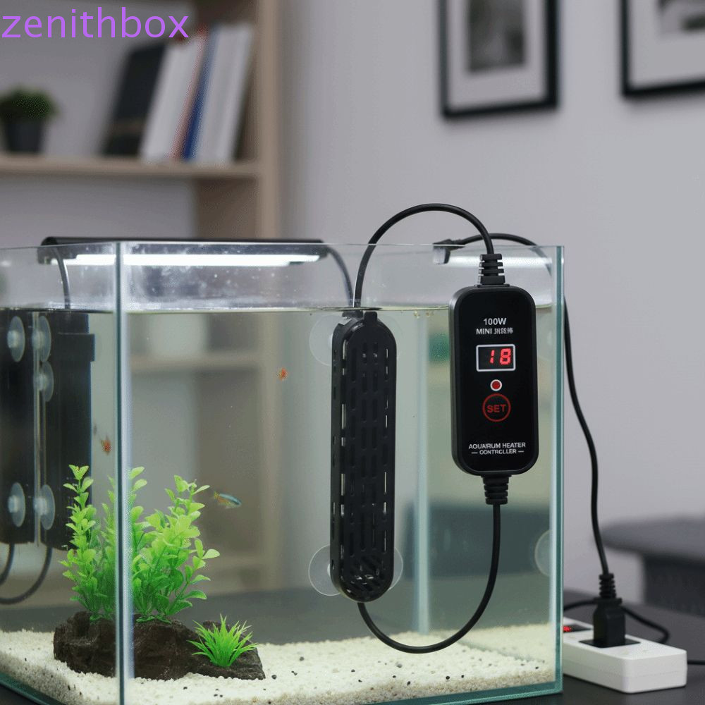 ZENITHBOX Fish Tank Heating Rod, 15-34°C LCD Display Aquarium ...