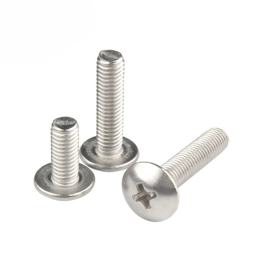 304 Stainless Steel Phillips Large Flat Head Screws Large Cap Mushroom ...