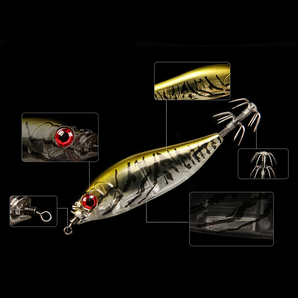 Squid Bait UV Squid Jig Artificial Bait Sea Fishing Lure Fishing Bait ...