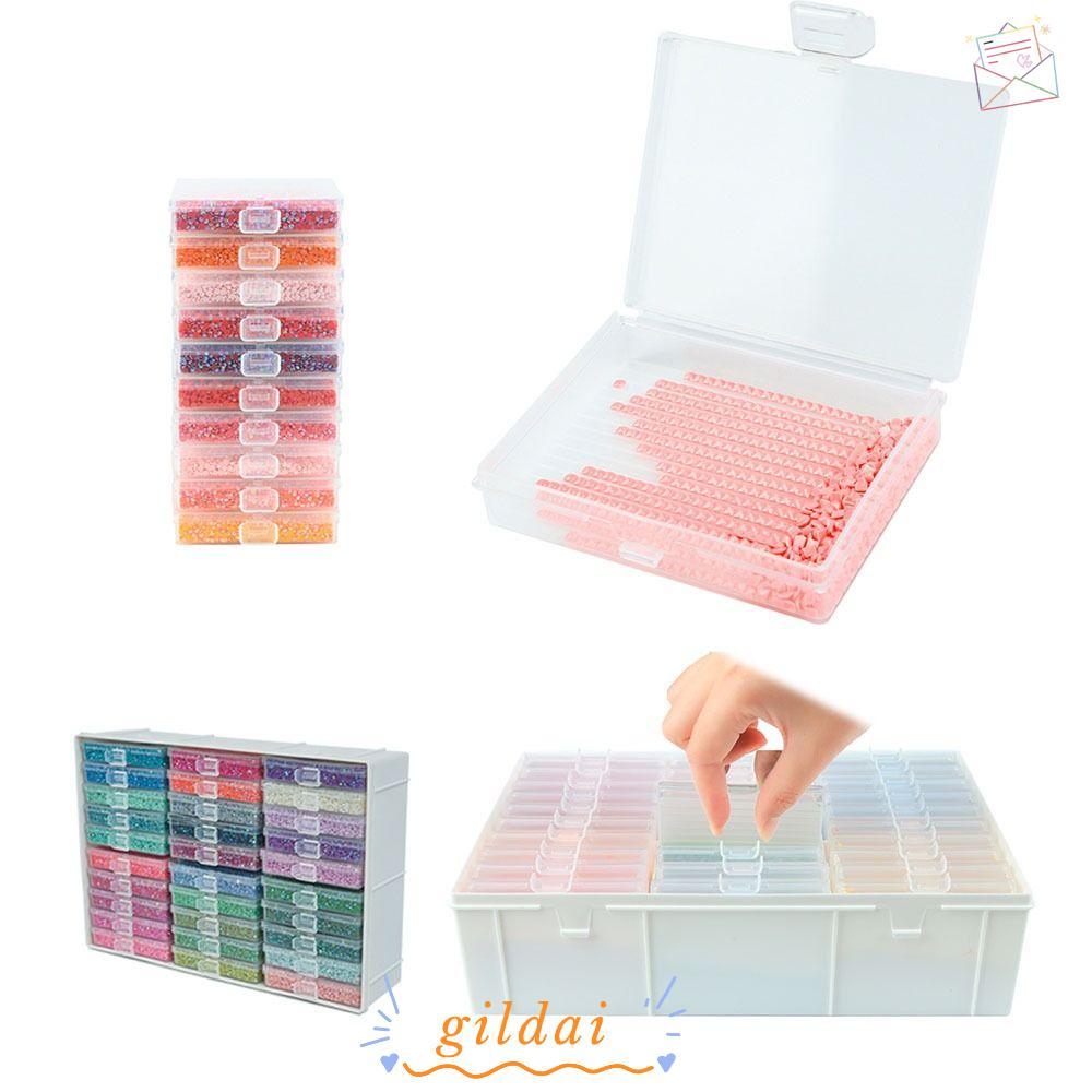 GILDAI 5D Diamond Painting Tray Storage Box, Plastic Large Capacity ...