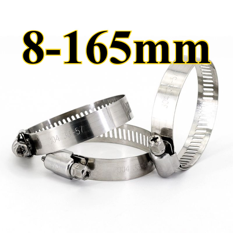 304 Stainless Steel Handle Throat Hoop Hand Screw Clamp Hoop Pipe Hoop ...
