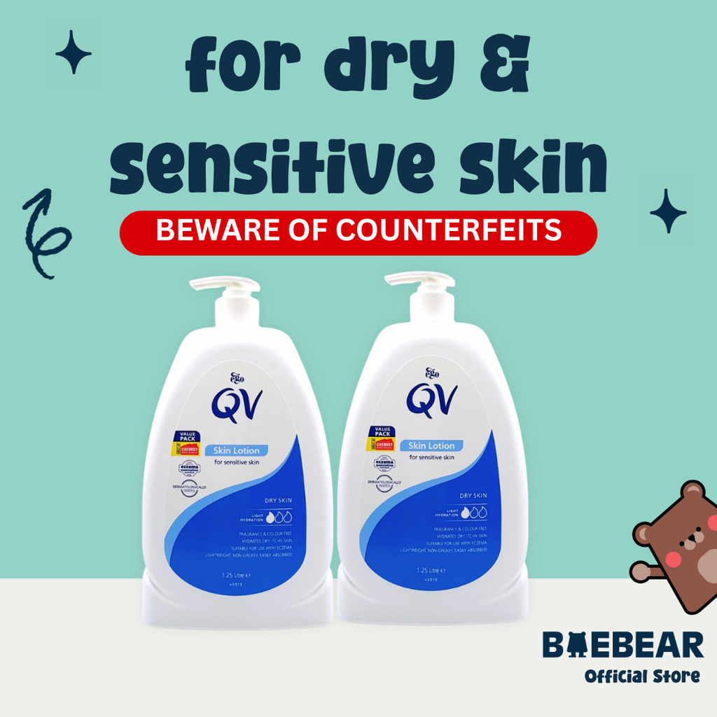 [Bundle of 2] QV Skin Lotion 1.25L x 2 | For Sensitive & Dry Skin ...