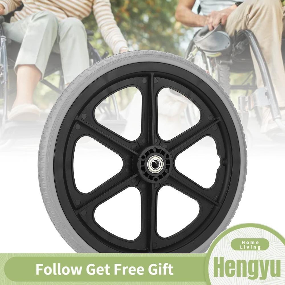 hengyu Wheelchair Wheel 14 Inch PU Anti Slip Explosion Proof Walker ...