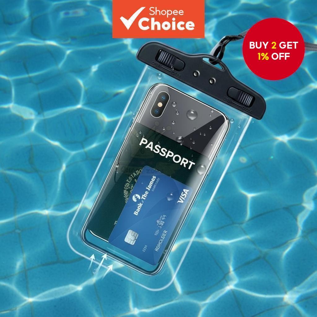 Ankndo Clear Waterproof Phone Holder for All Smartphones - Swim & Dive ...