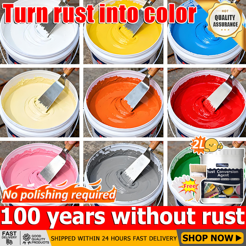 【30 seconds fast drying】anti rust paint for metal 2000ml rust remover ...