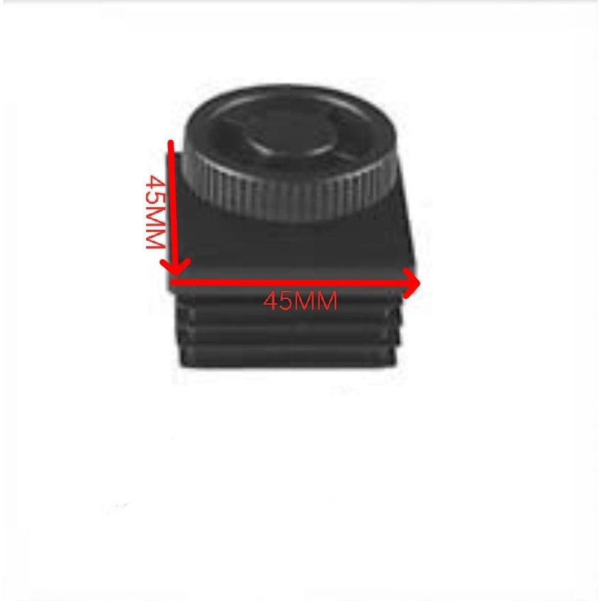 Square Steel Pipe Stopper Adjustable Foot Table Leg Adjuster Stopper ...
