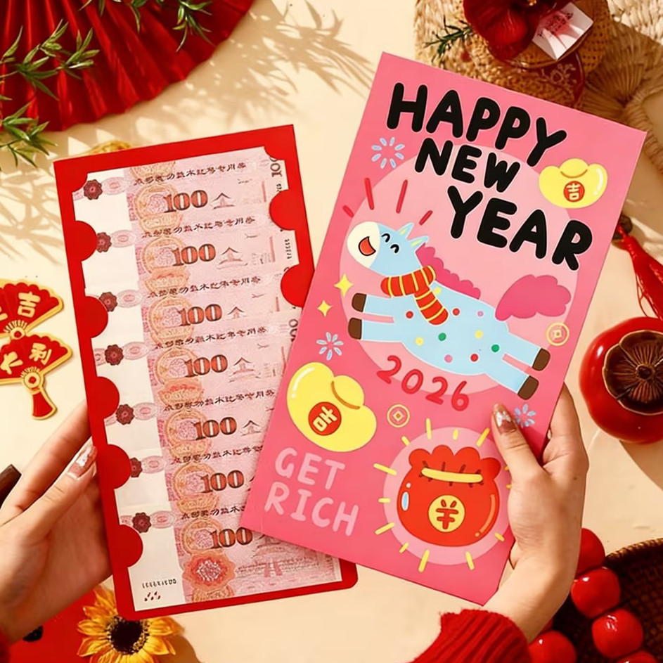Creative Giant Red Envelope New Year Money Packets God of Wealth Red ...