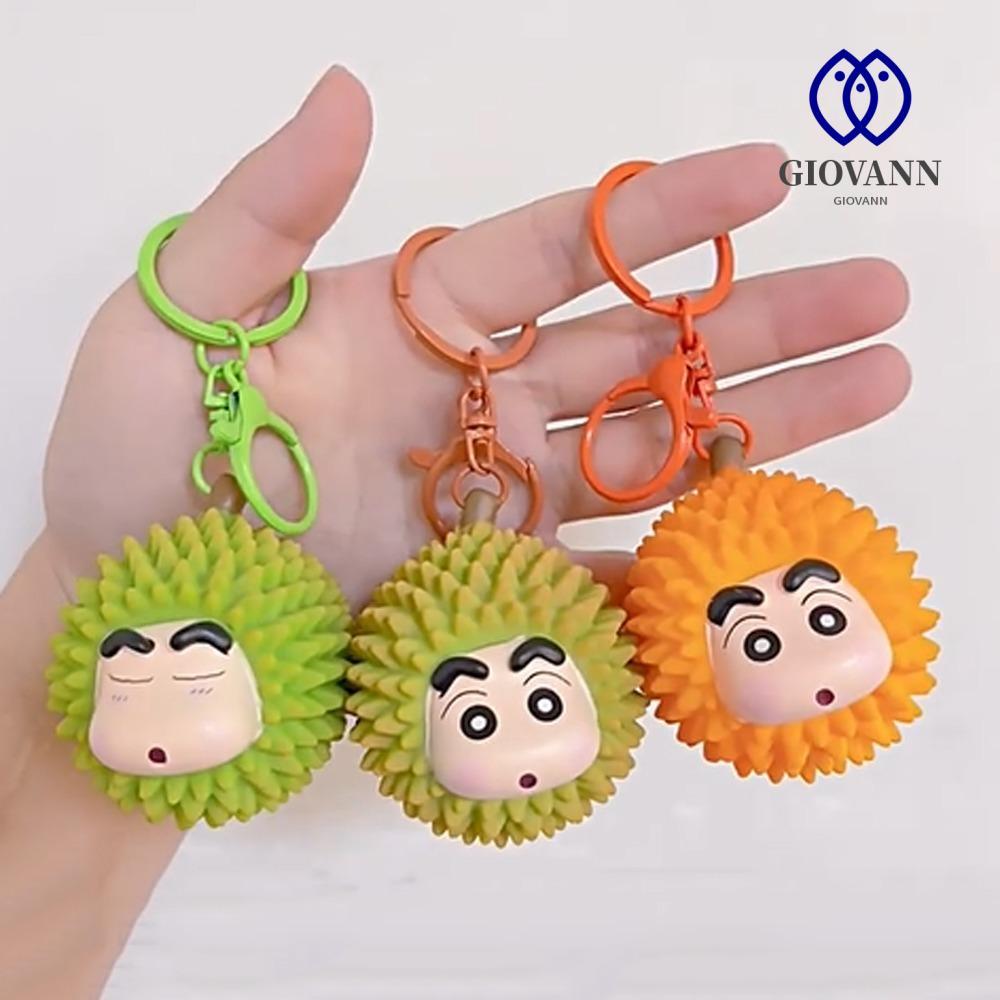 GIOVANNI Durian Crayon Shin Chan Keychain, Luminous Fruit Shin Chan Bag ...