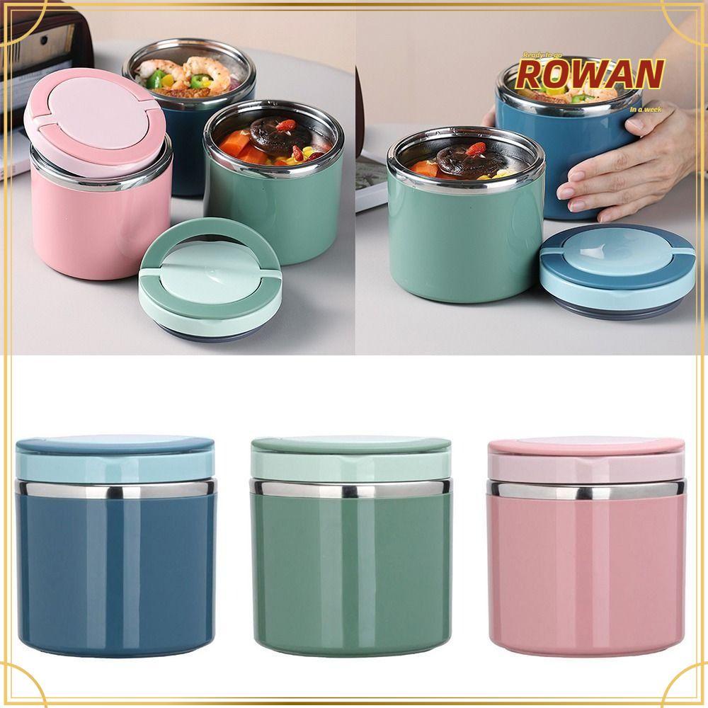 ROWANSG Food Warmer Container, Stainless Steel Leakproof Soup Food ...