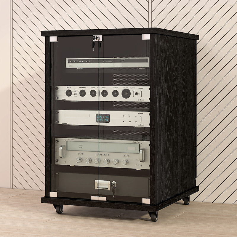 Amplifier Cabinet Audio Cabinet Theater KTV Professional Amplifier Rack ...