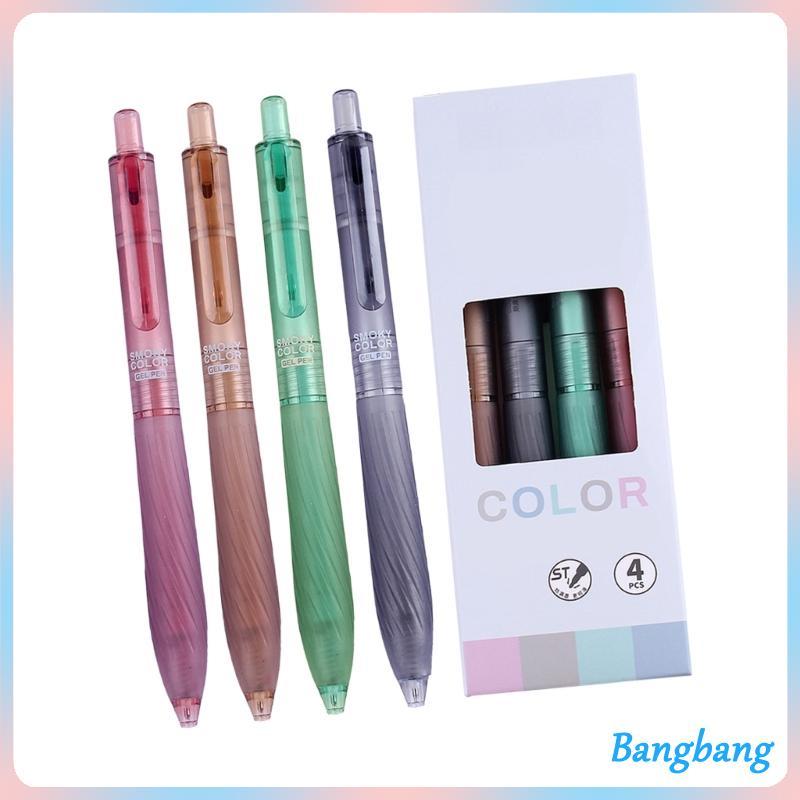 Bang 4pc Press Down Quiet Cream Pen Fine Tip Ergonomic Shape Night ...