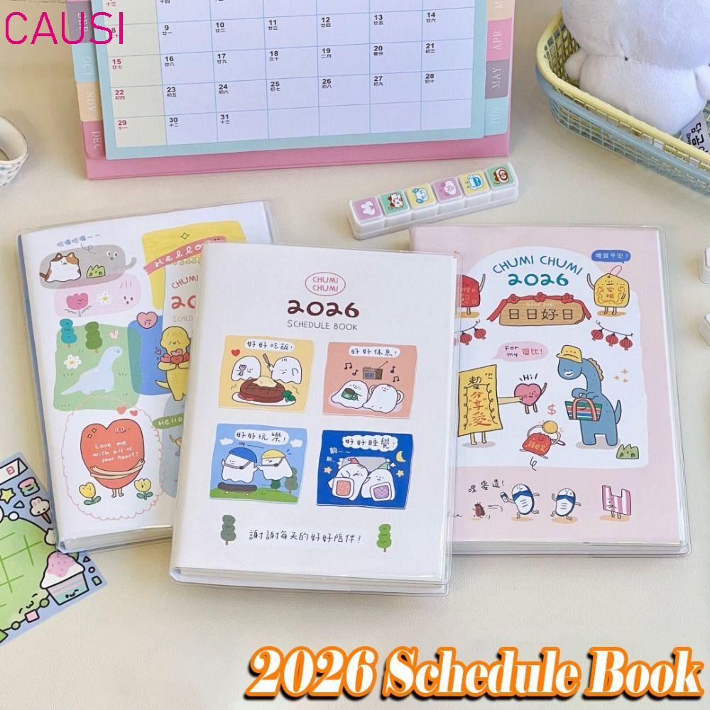 CAUSI 2026 Planner, B6 To Do List Student Notebook, Portable with ...