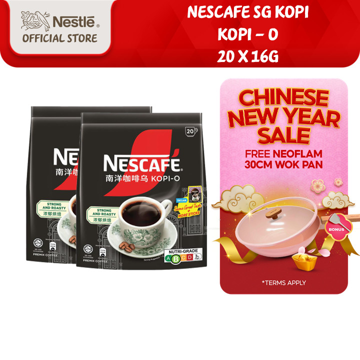 [Bundle of 2] NESCAFE Kopi O Instant Coffee (20 x 16g) | Shopee Singapore
