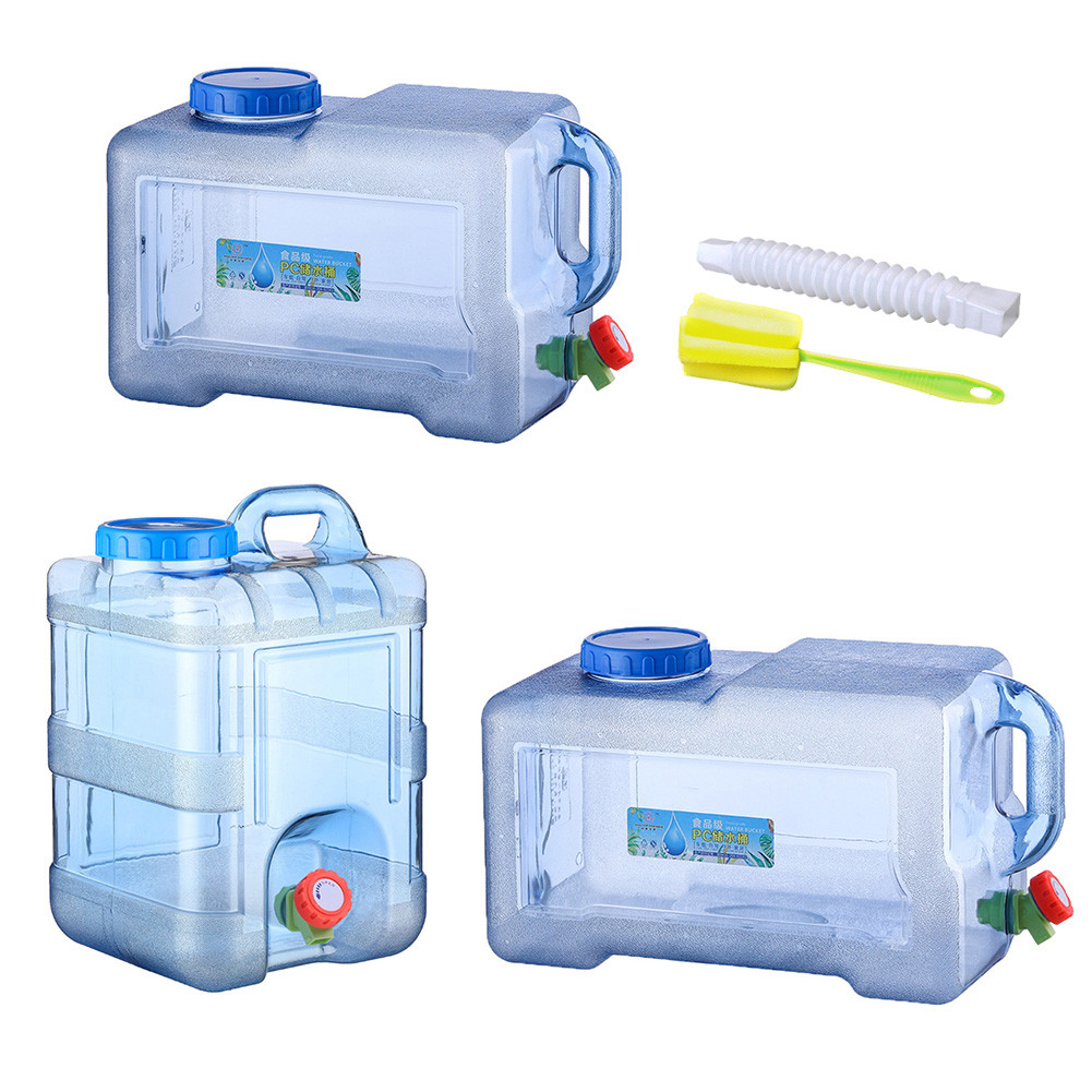 18L/20L/22L Portable Water Carrier Bucket with Spigot & Carry Handle ...