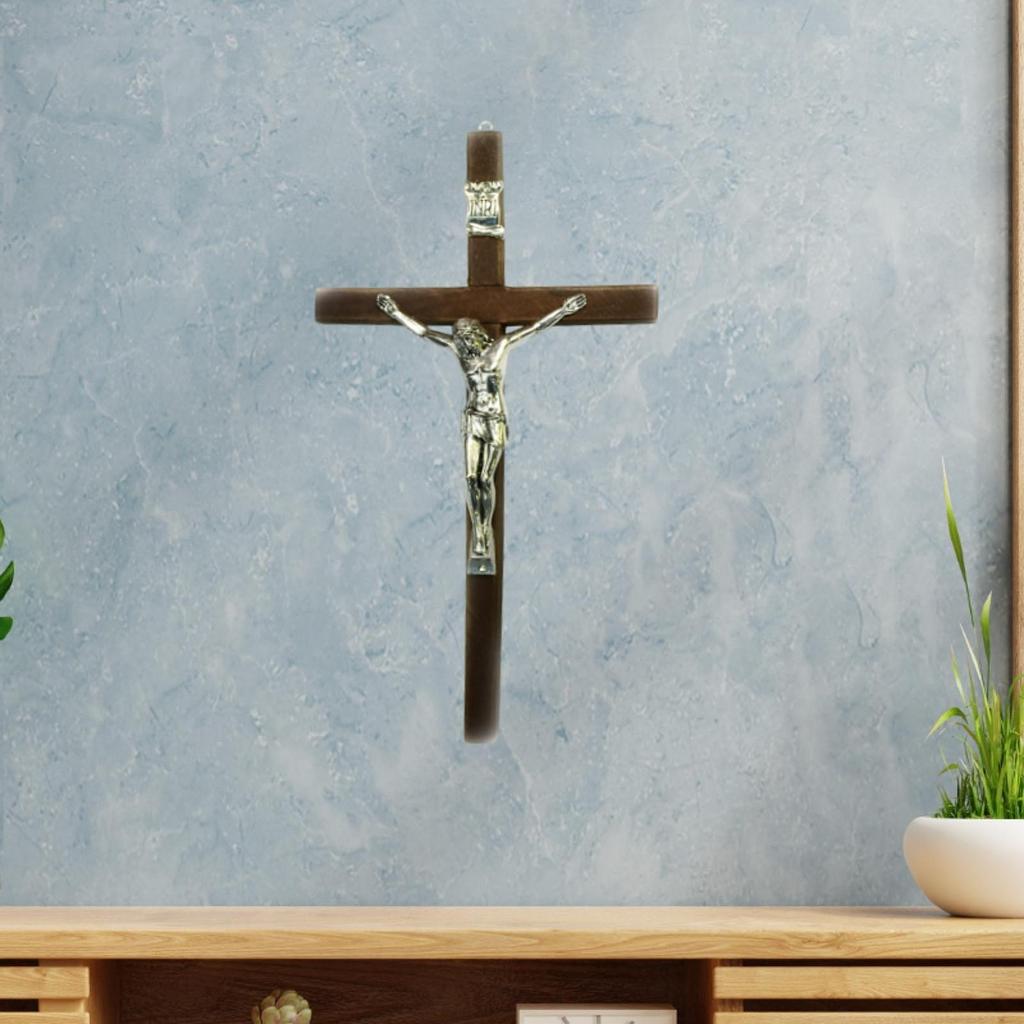 [Predolo3] Wall Crucifix Cross, Wooden Cross, Wall Decoration, 12 Inch ...
