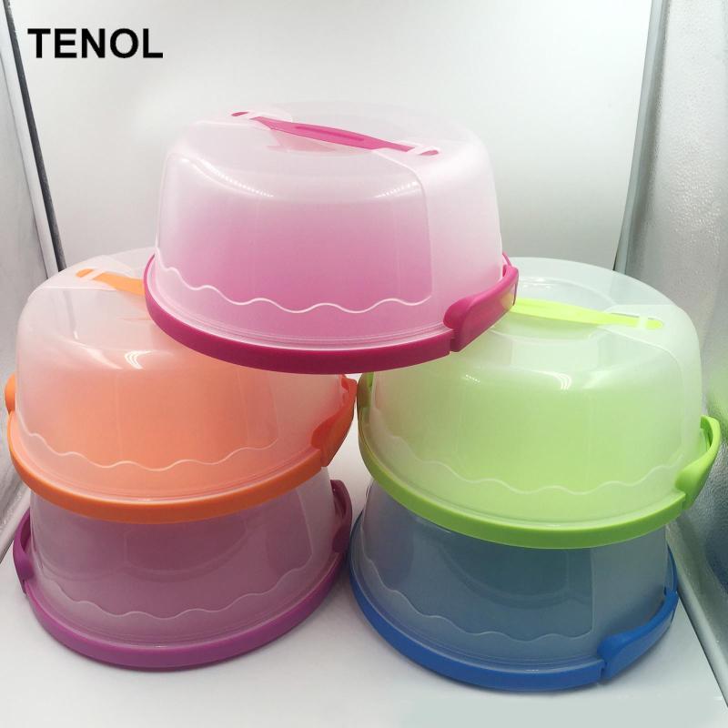 [TENOL] Cake Carrier Fits 10 Cakes Holds Pies Two Secure Side Closures ...