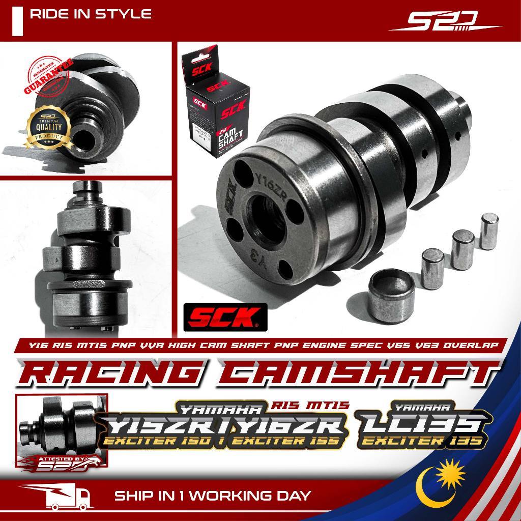 Racing Camshaft SCK Y16 V2 Y16ZR Y15ZR Y15 LC 135 R15 MT15 PNP VVA Hi ...