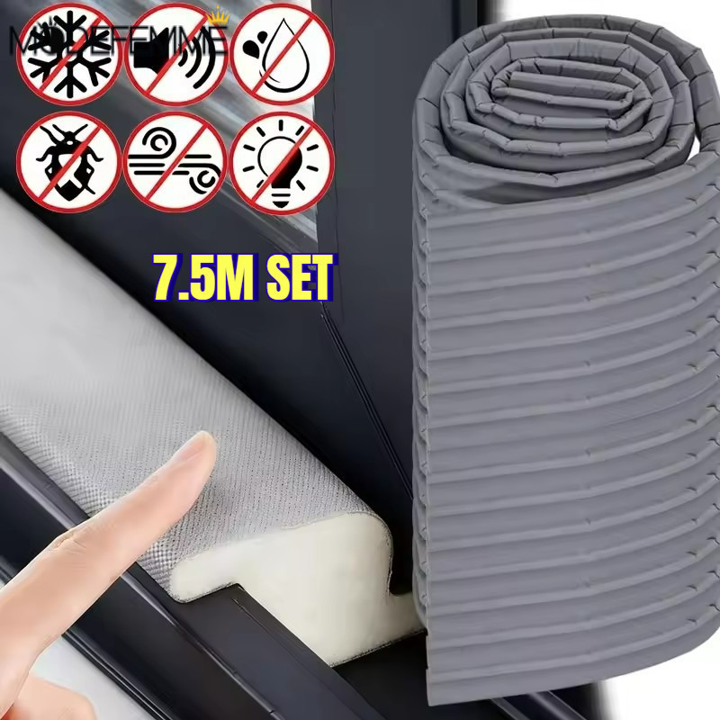 Sliding Window Seal Strip Set Z-Shaped Design 7.5m, PE+Polyurethane ...