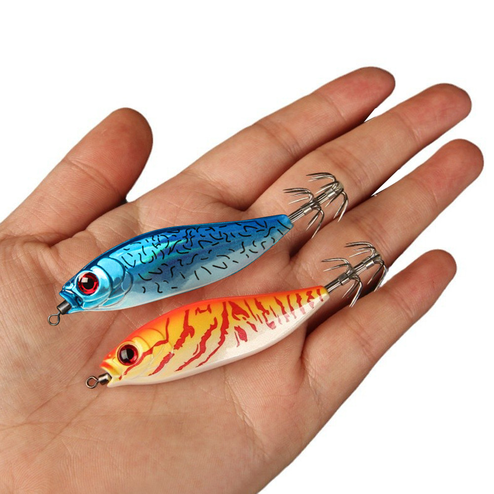 Squid Bait UV Squid Jig Artificial Bait Sea Fishing Lure Fishing Bait ...