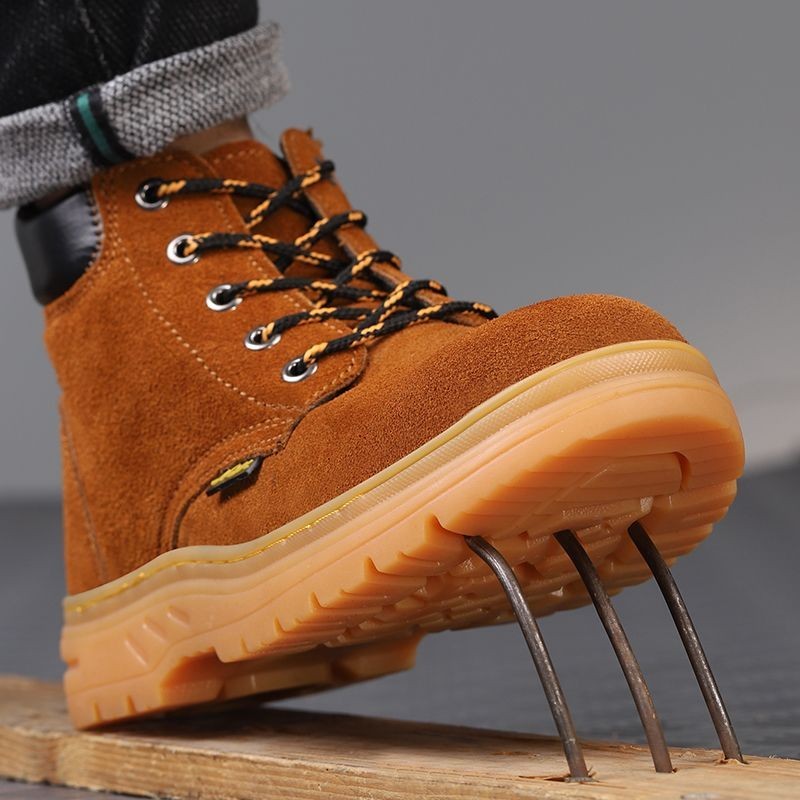 Labor Insurance Shoes Men's High-Top Steel Toe-toe Toe-toe Anti ...