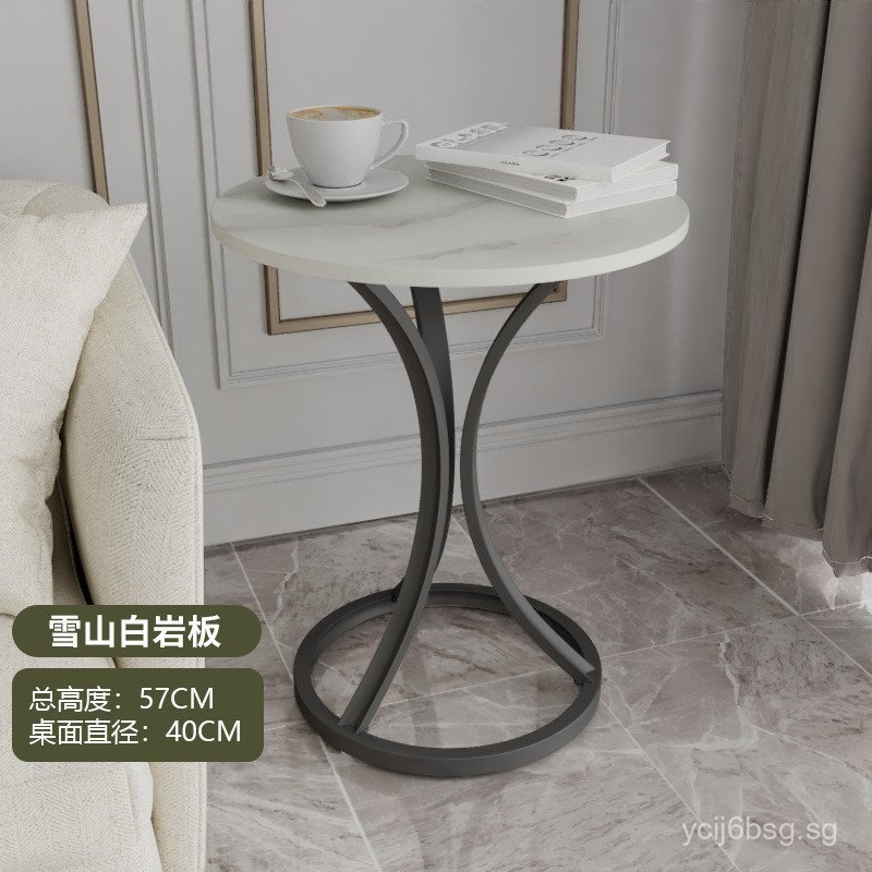 Minimalist Rock Slab Small Side Table Living Room Sofa Corner Table ...