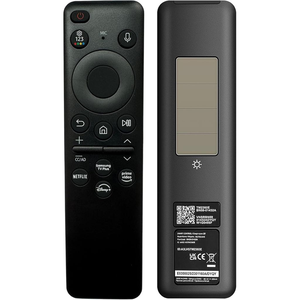 BN59-01432A/BN59-01432D Voice Remote Replacement for Samsung TV Remote ...