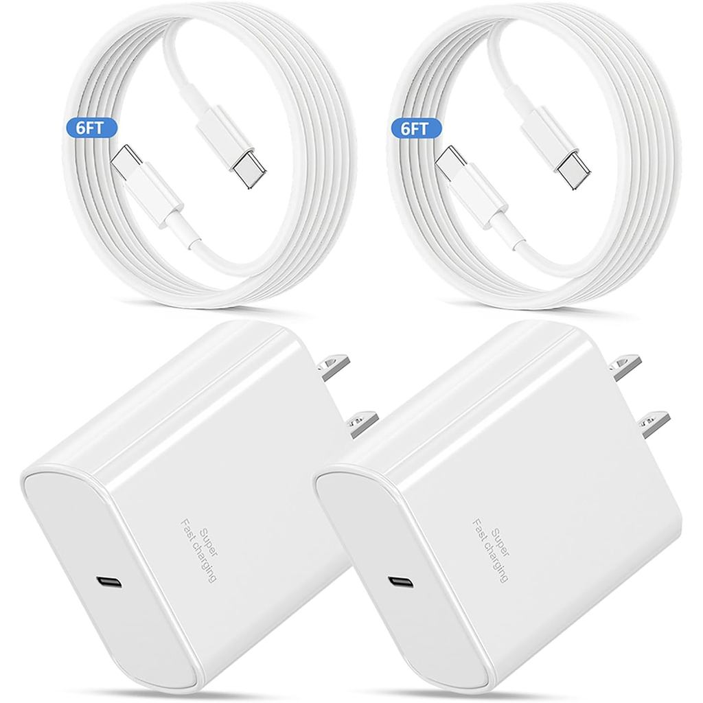 USB C Charger for iPhone 17 Pro Max,2Pack 45W USB-C Super Fast Charging ...