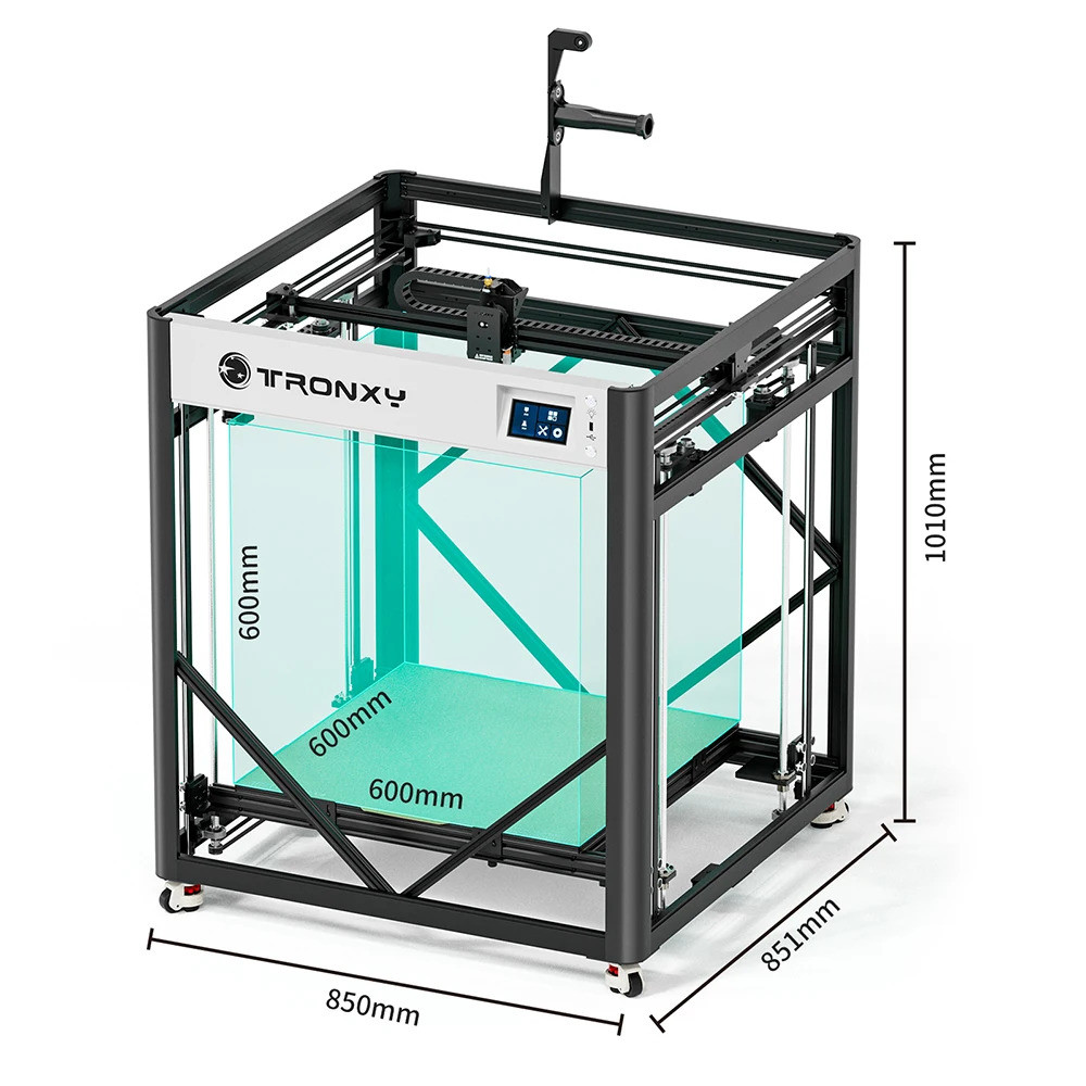 Tronxy Veho 600 Pro V2 Fdm 3d Printer Dual-axis Guide Rail Direct Drive ...