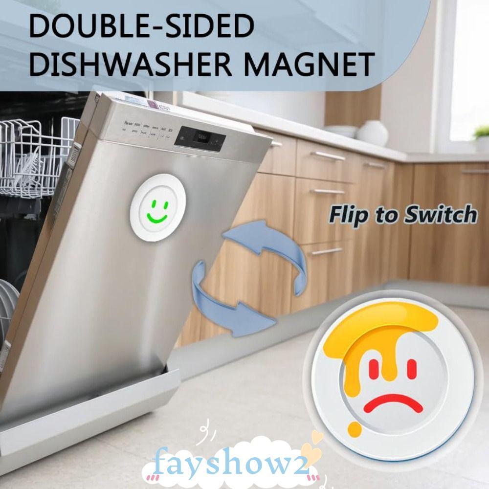FAYSHOWS Dishwasher Clean Dirty Sign, Oil Stain Magnetic Reversible ...