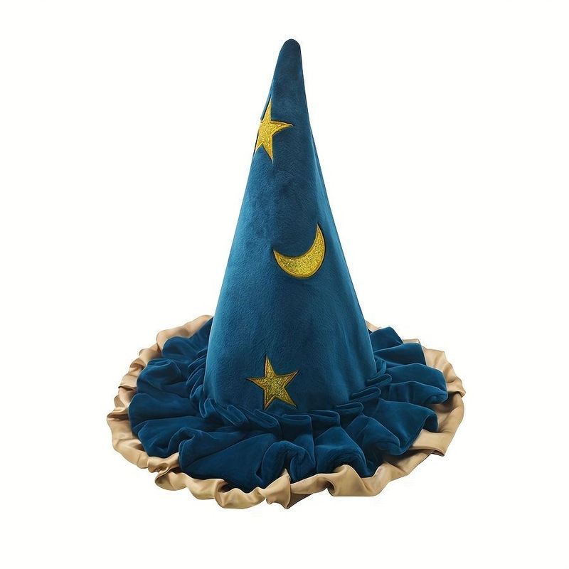 Mystery Starry Sky Magic Male Female Wizard Hat Astrology cosplay Props ...
