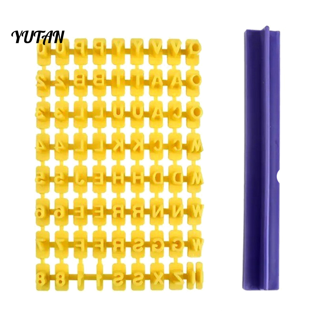 Yutan Diy Letter Stamps Compact Letter Stamp Set Diy Alphabet Clay ...