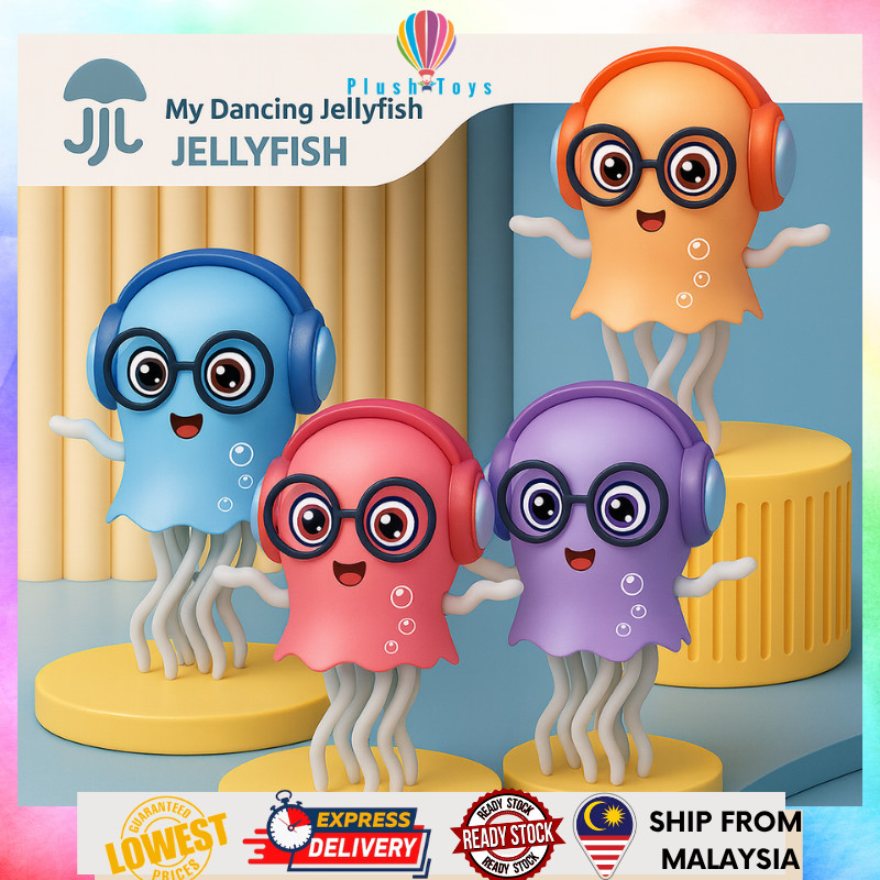 Magic Dancing Jellyfish Toy Sotong Menari LED Light Music Electric ...