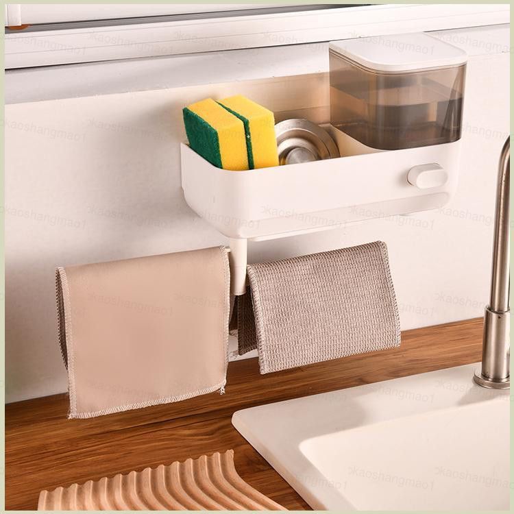 HK1 Kitchen sink dishwashing liquid dispenser press type dispenser wall ...