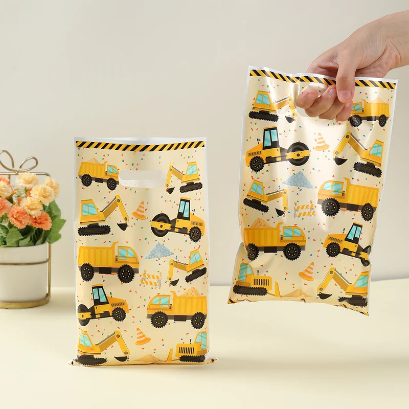 Construction Candy Bags Cookie Candy Bags Engineering Vehicle Theme ...