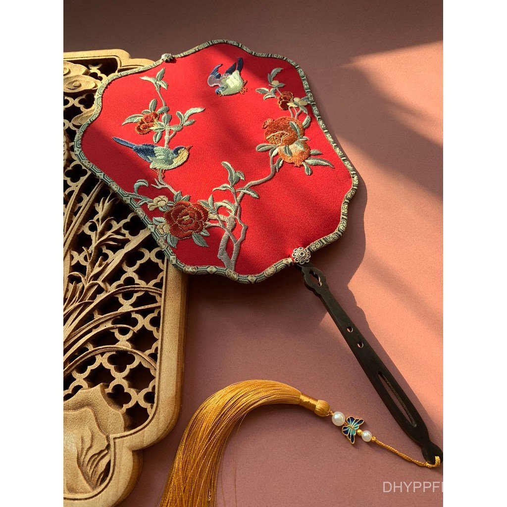 Fan Xiuhe Round Fan Hanfu Wedding Ancient Style Wedding Round Fan ...