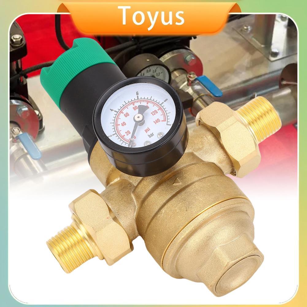 Water Pressure Regulator Regulating Valve High Strength with Meter for ...
