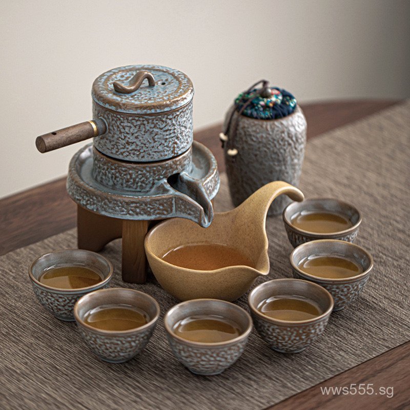 Rotating Stone Mill Tea Leaf Lazy Tea Strainer Tea Infuser Kung Fu ...