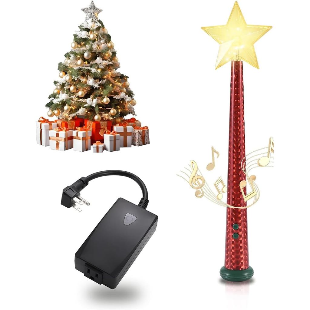 Wireless Remote Control Socket, Christmas Magic Wand Tree Lights Remote ...