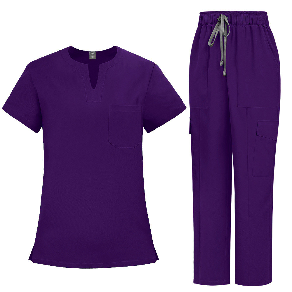 Quick-Dry Scrub Suit for women Casual Dental Clinic Solid Color Hand ...