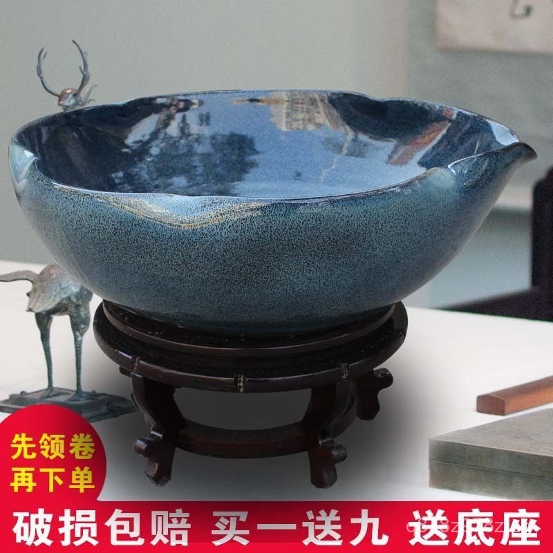 Large Ceramic Fish Tank for Goldfish, Water Lily Pot, Lotus Tank, Bowl ...