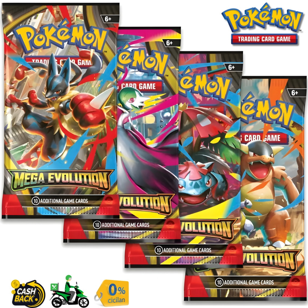 New Tcg Pokemon Me01 Mega Evolution Booster Pack Pokemon Mega ...
