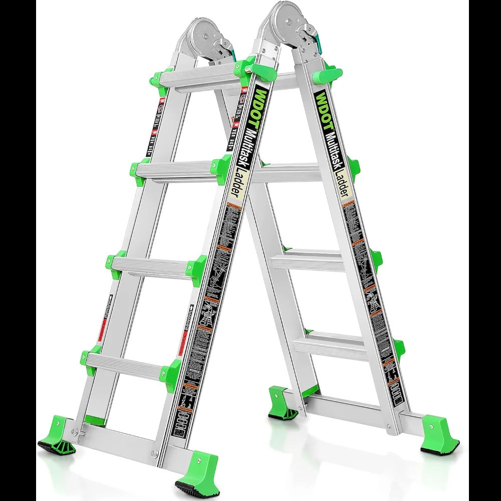 Ladder, Extension Ladders For Home Stairs 14 Ft, 4 Step Multi Position ...