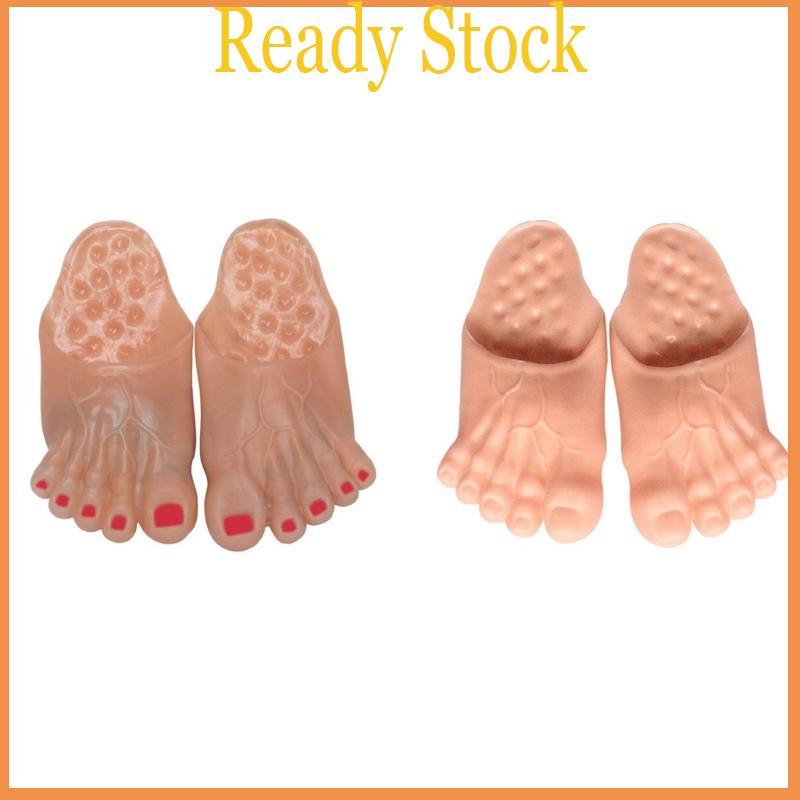royal Big Toe Slippers Funny Bare Feet Slippers Vinyl-Foot Slippers ...