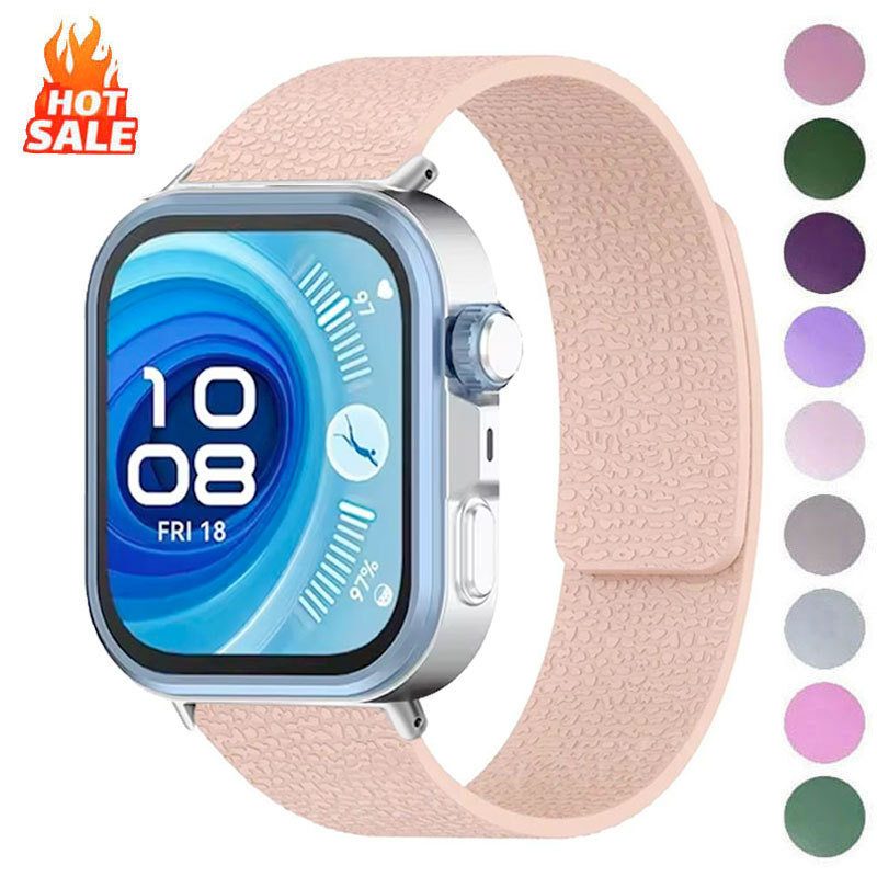 Magnetic Silicone Strap For Huawei Watch Fit 4 Pro Strap New Silicone ...