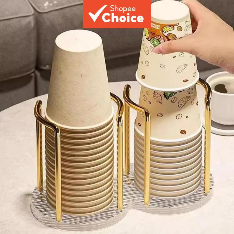 Acrylic Desktop Organizer for Disposable Paper Cup Holder and Tea Cup ...