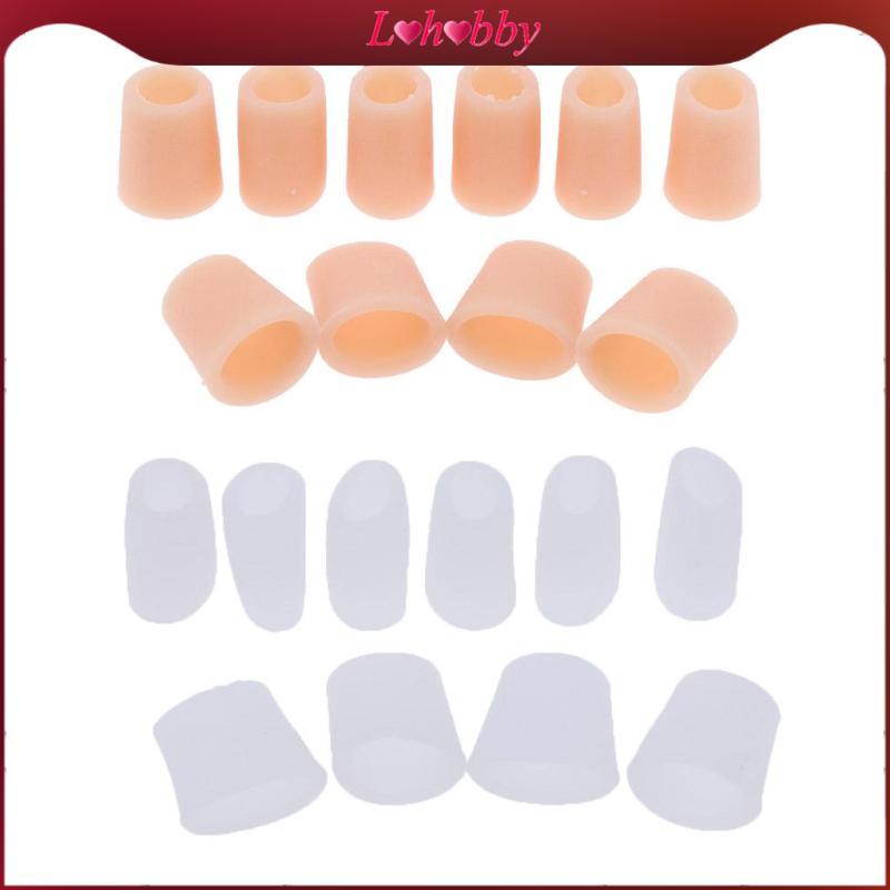 [Lohobby] 5 Pairs, Silicone Finger Toe Tubes Sleeves Corn Pads ...