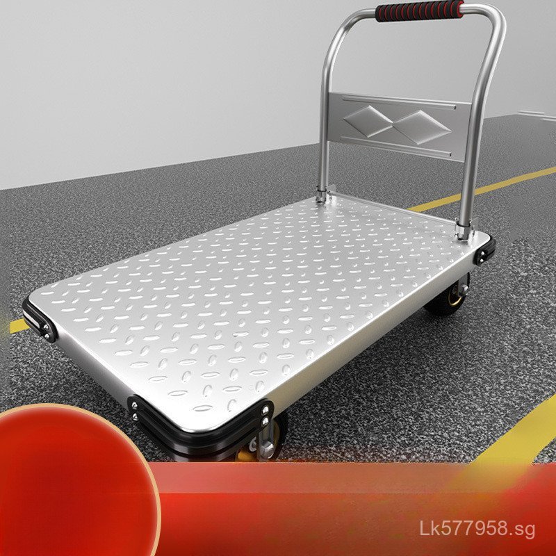 Small Hand Truck Flatbed Cart Small Push Cart Transport Cart Portable ...