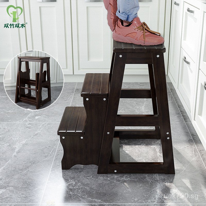 Children's Non-Slip Step Stool Heightening Ladder Folding Platform ...